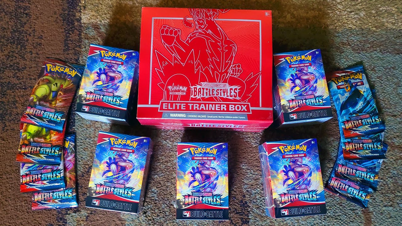 Pokemon Sword and Shield Battle Styles Booster box opening!! Pokemon ...