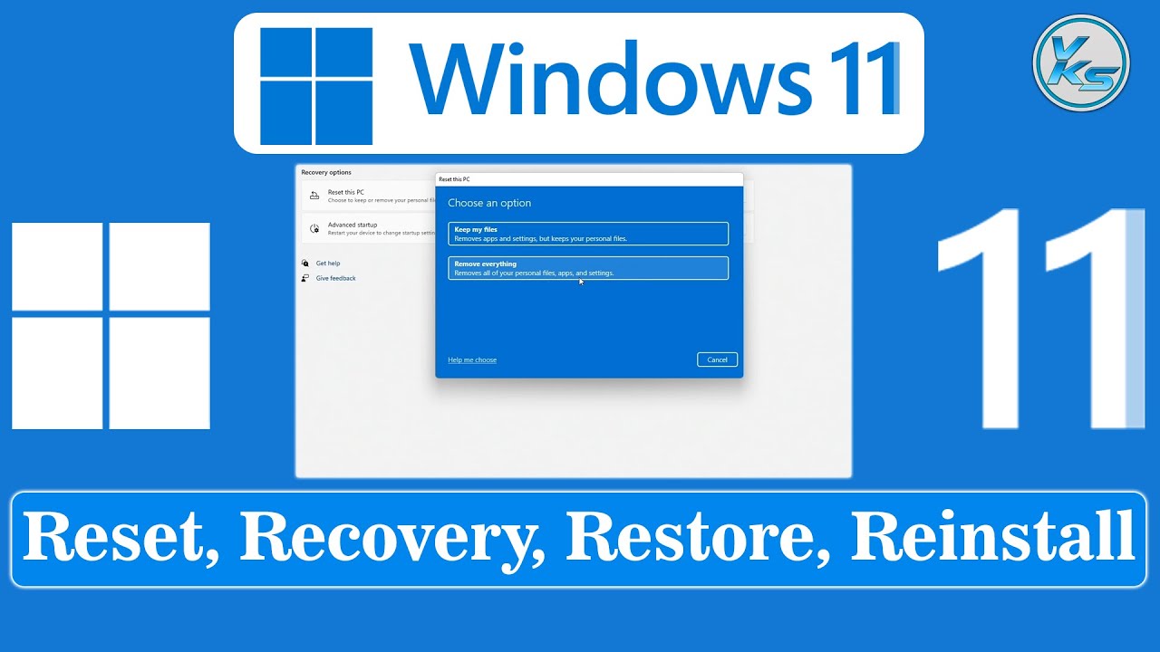 How To Reset Windows 11 - Recovery, Restore, Reinstall, Reset This PC ...