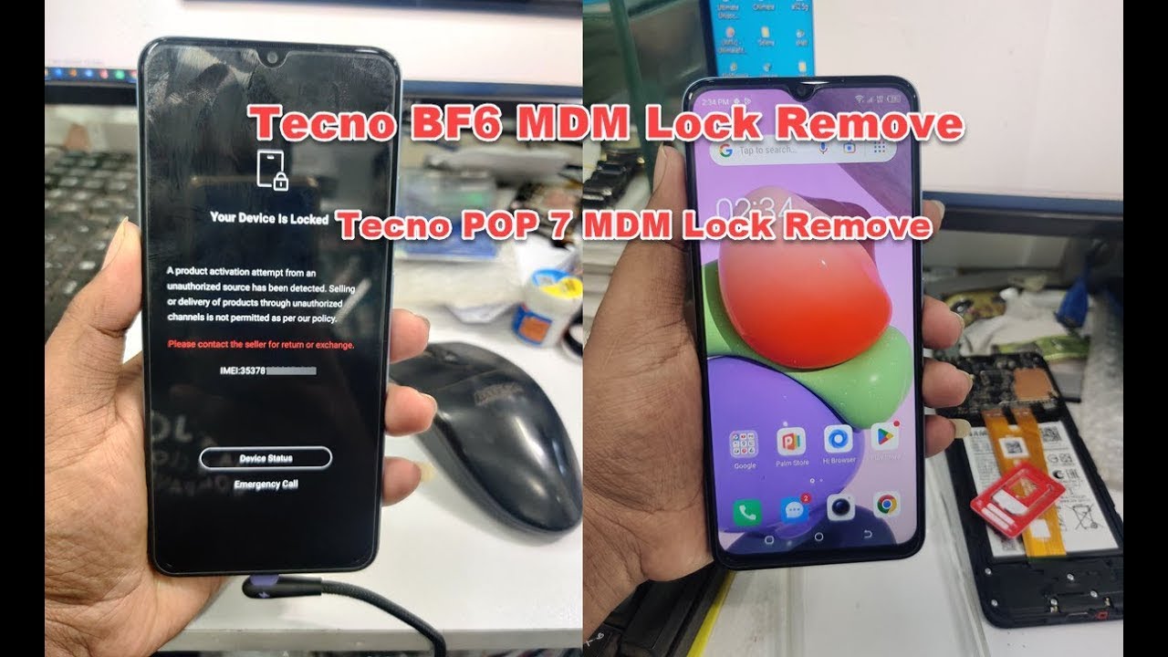 TECNO BF6 MDM by zoom tech - YouTube