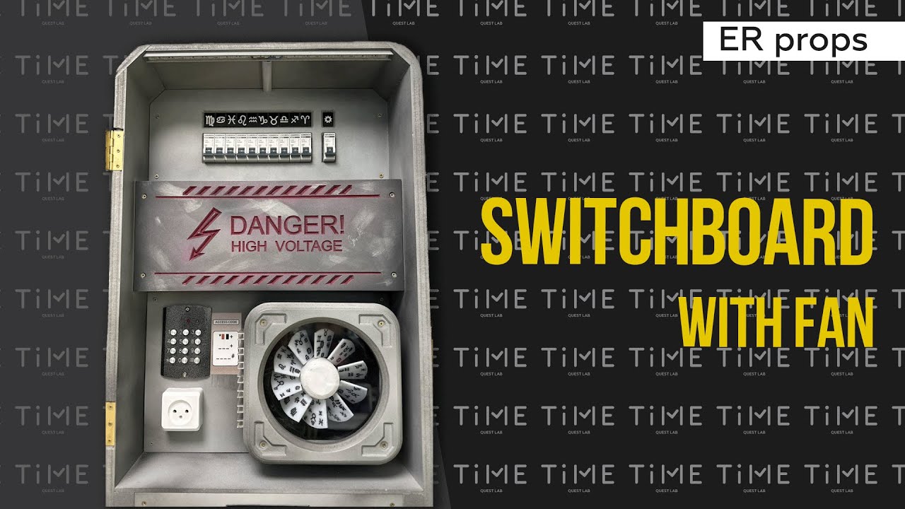 Switchboard with fan. Escape room ASYLUM. Props for the escape room ...