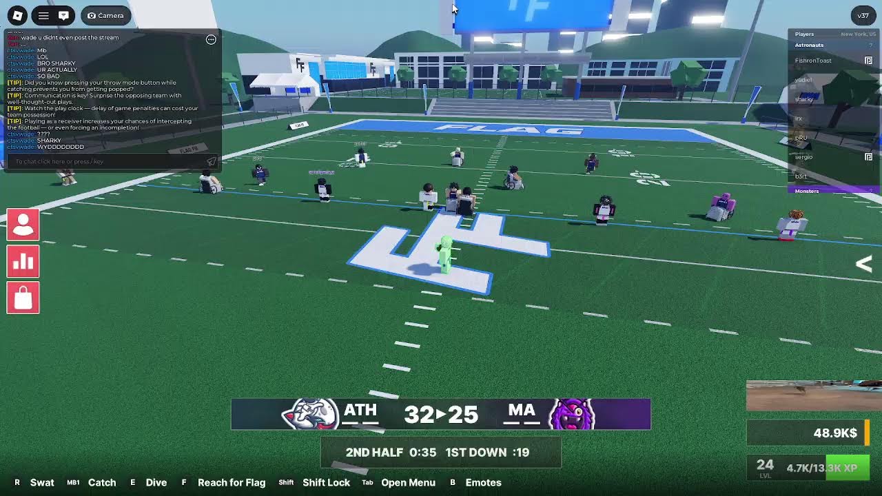 Defcon United @ 24K (S2 W3 Flag Football League) - YouTube