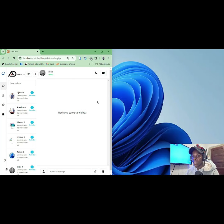 Chat Tipo whatsapp com php mysql bootstrap javascript #1 #php #htmlcss #reactjs #bootstrap # ...