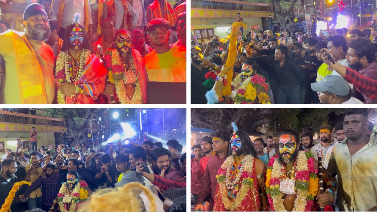 Talwar Shiva Potharaju Dance 2024 /Grand Entry Balkampet Yellamma Ratha ...