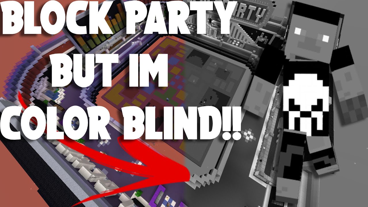 MINECRAFT BLOCK PARTY BUT IM COLOR BLIND!!!-The Hive Minecraft Minigame ...