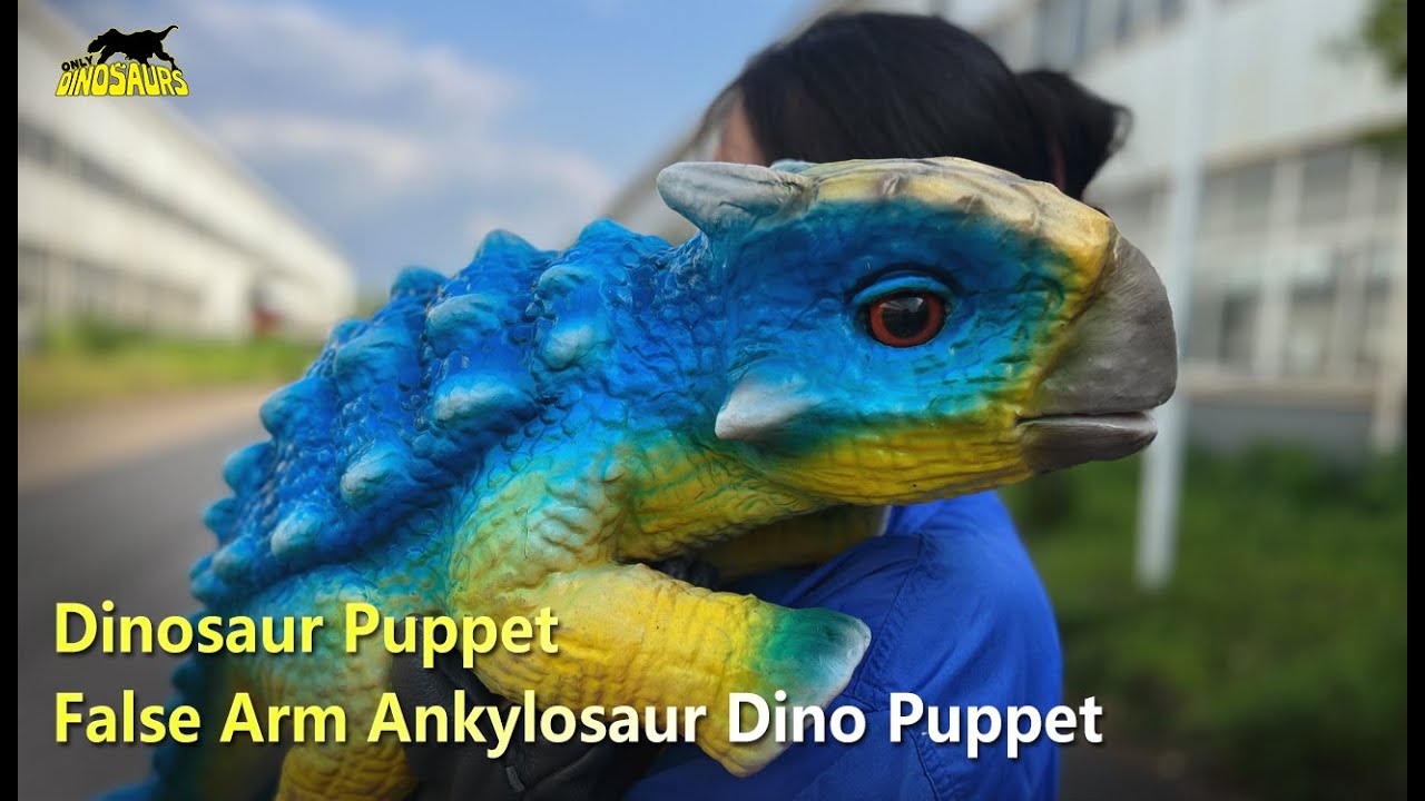 Wonderful False Arm Ankylosaur Dino Puppet | Dinosaur Puppet - YouTube
