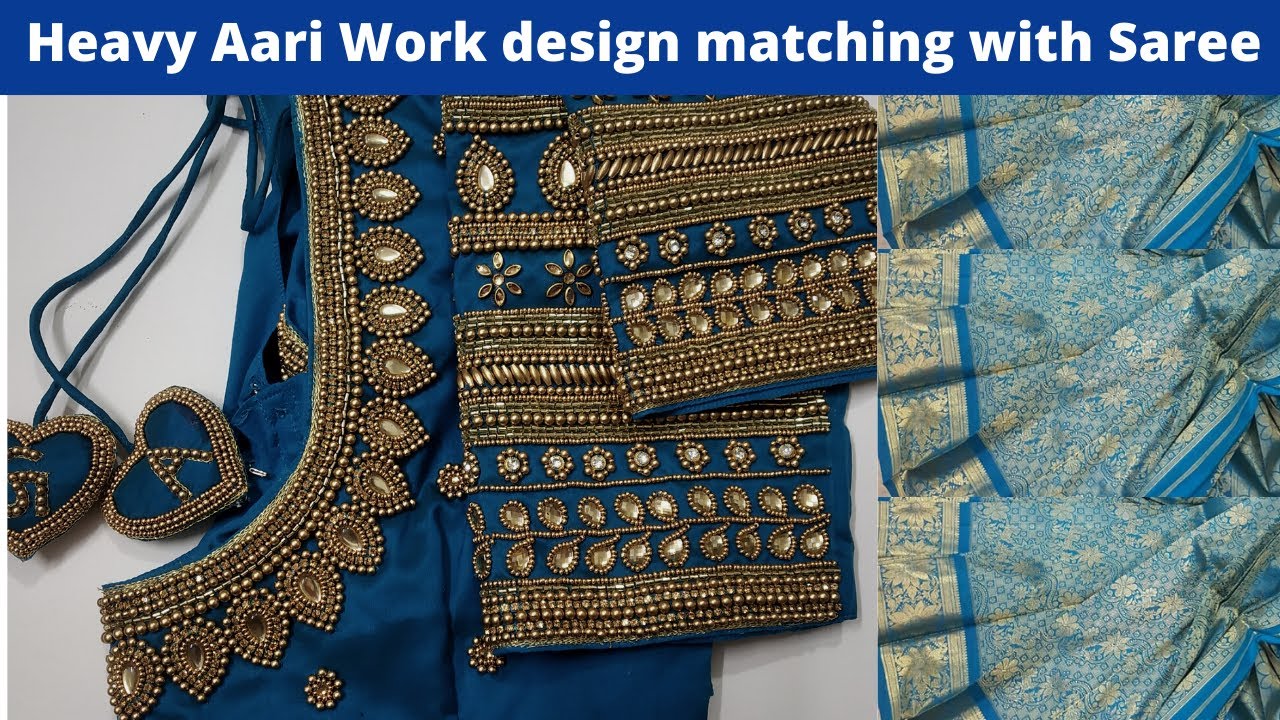 Heavy Aari Work Bridal Blouse Design | Customized Aari Work Tassels ...