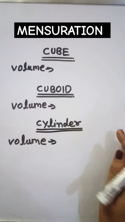 Volume of cube, cuboid and cylinder#find volume of shapes#mensuration# ...