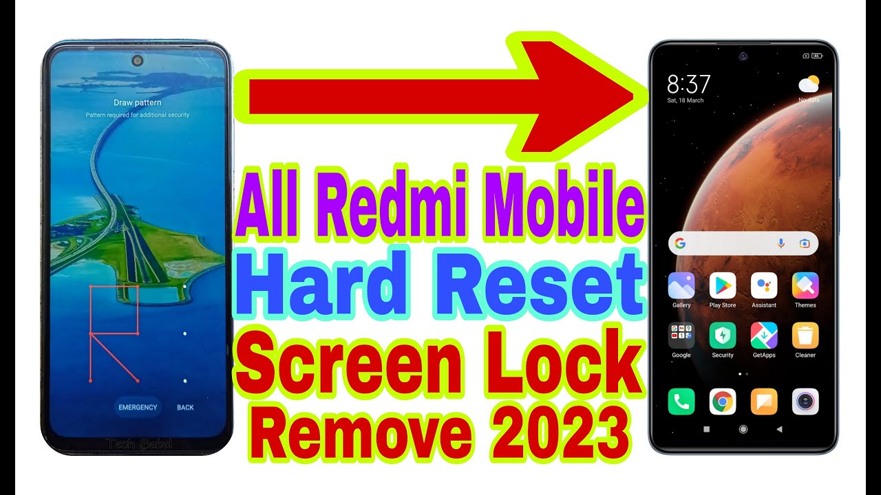 All Redmi Screen Lock Remove/Hard Reset 2023 || Unlock Pattern/Pin ...