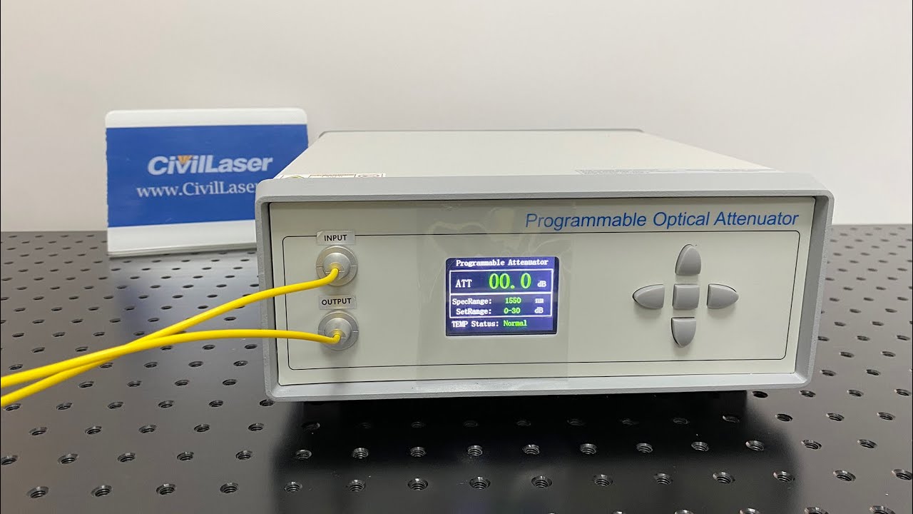 1550nm 0~30dB Variable Optical Attenuator - YouTube
