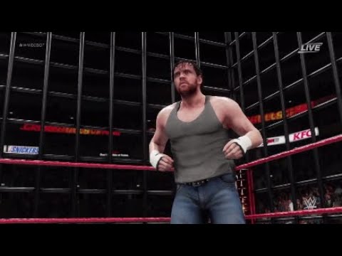 WWE 2K18 - Apollo Crews vs Dean Ambrose (Asylum Match!?) - YouTube