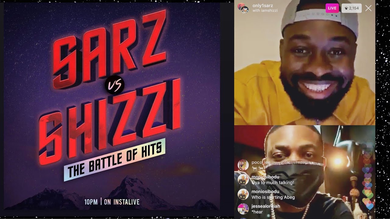 SARZ vs SHIZZI Instagram Live Battle Pt 1 - YouTube