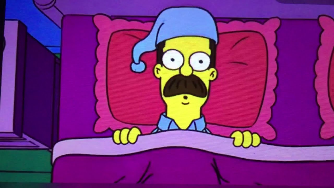 ned flanders said wow in bed. - YouTube