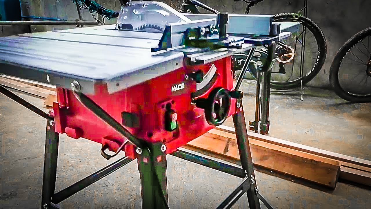 MACE Table Saw UNBOXING, PRE-ASSEMBLE, TEST, REVIEW - YouTube