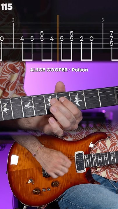 Poison Alice Cooper Guitar Tutorial (Giulio Morra for PlanetGuitar.it) - YouTube