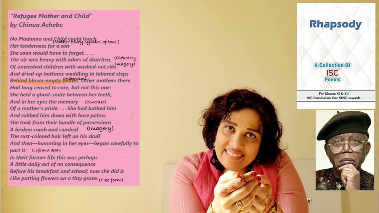 📚 Poem Analysis, " Refugee Mother and Child" by Chinua Achebe, #icse, # ...