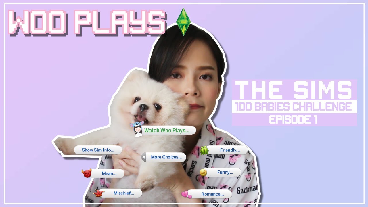 Woo Plays | EP1: 1/100 Babies in The Sims 4 in 1.5 hours?! - YouTube