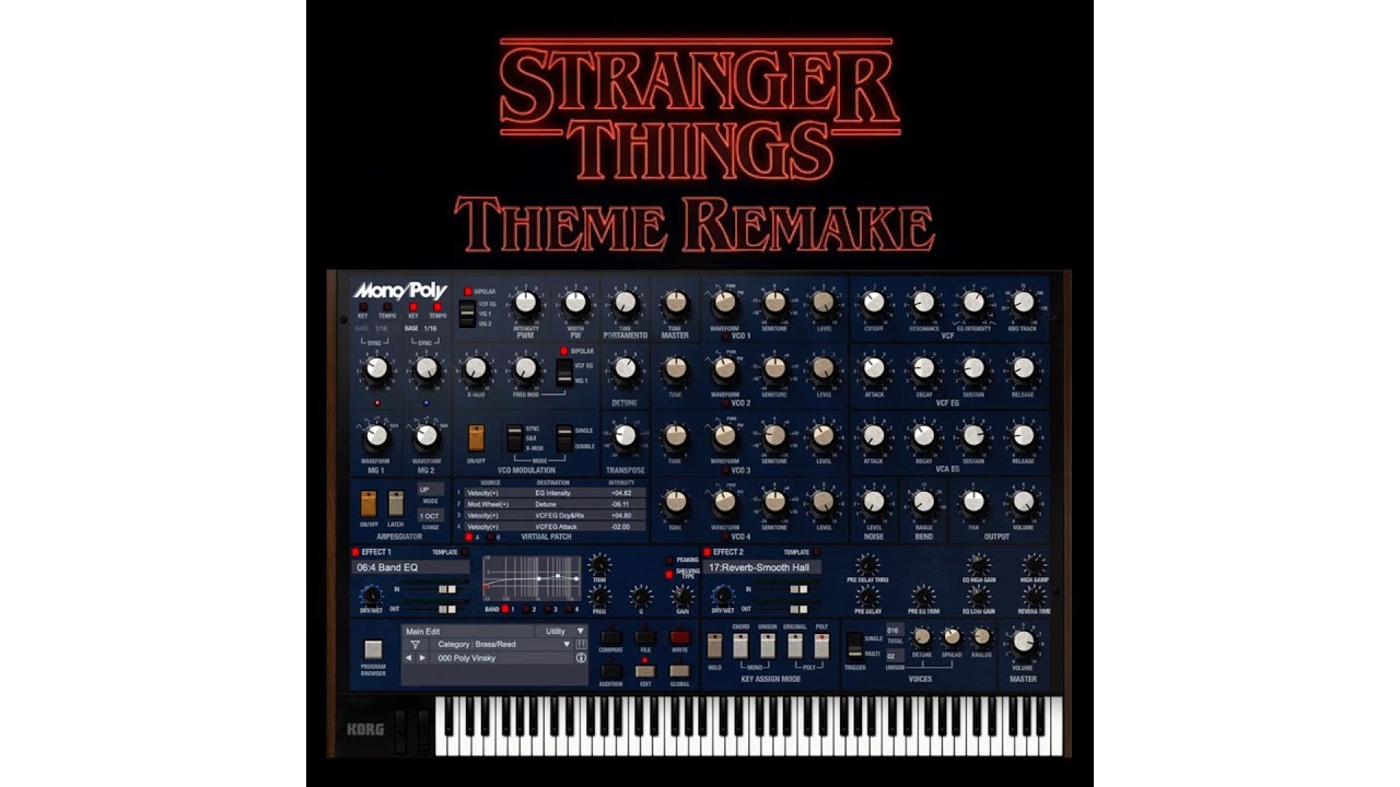 I Recreated Theme of Stranger Things with one SYNTH!!! - YouTube