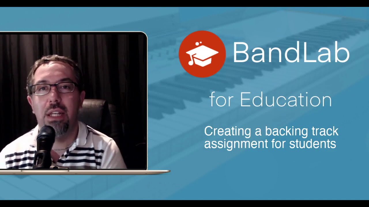 Bandlab - Creating a backing track assignment - YouTube