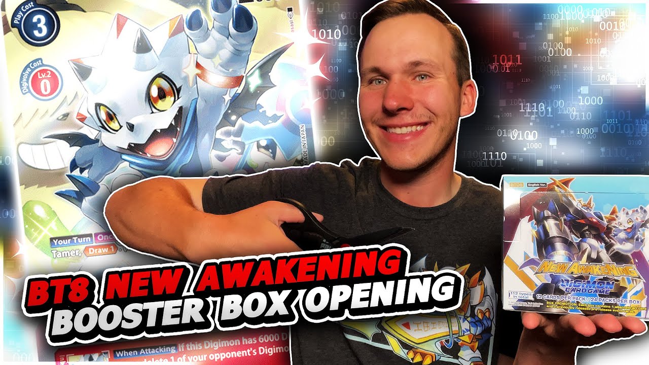 At Long Last! Digimon BT08 New Awakening Booster Box Opening! - YouTube