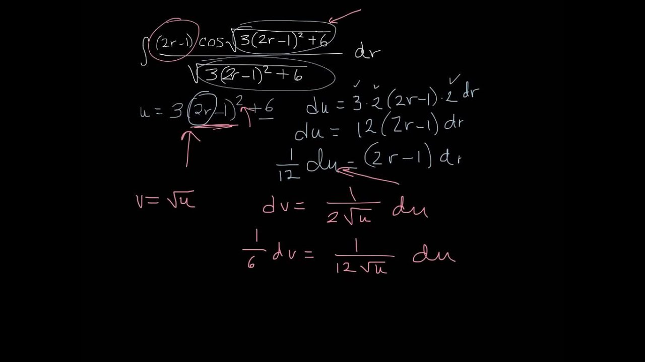 Calculus 2 Substitution - YouTube
