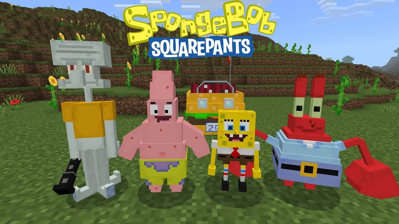 Spongebob Addon minecraft pe - MMCRAFT TV - YouTube