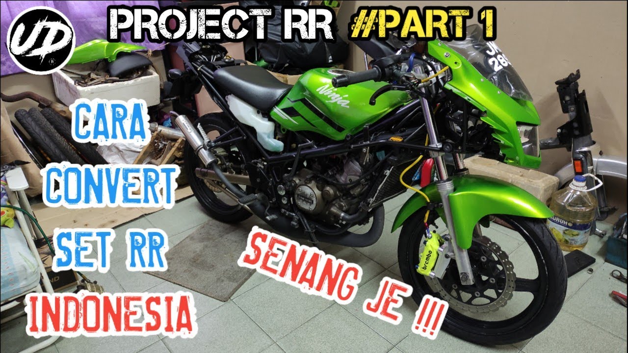 CARA CONVERT KAWASAKI RR MASUK SET INDON - YouTube