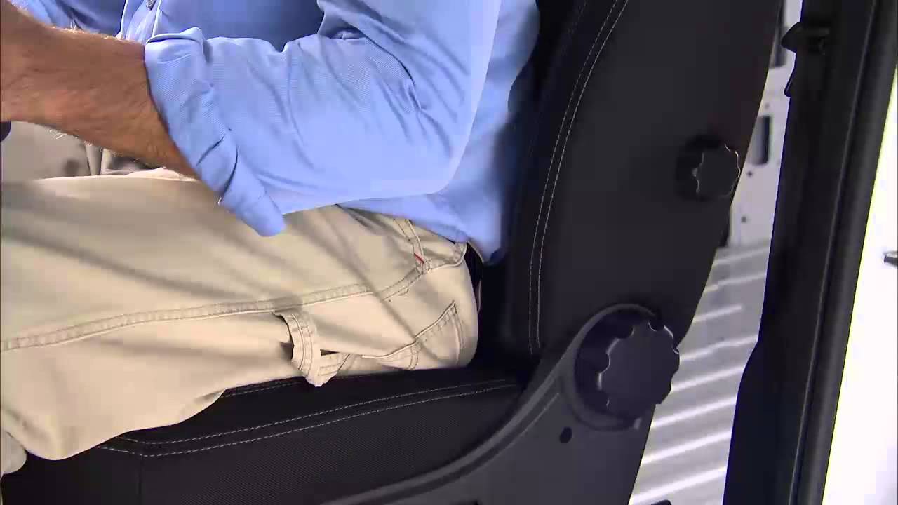 2015 Ram ProMaster Manual Front Seat Adjustment - YouTube