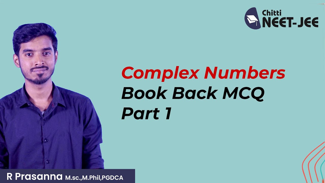 Complex Numbers | Book Back MCQ - Part 01 | TNSCERT - YouTube