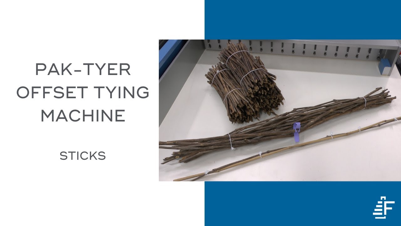 Sticks Bundling Pak-Tyer Offset Tying Machine - YouTube