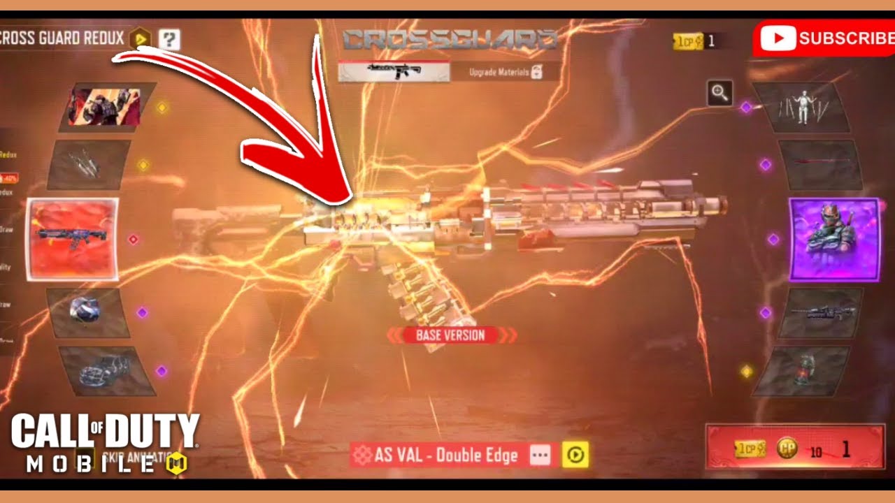 Cross Guard Mythic Redux CODM | Legendary AS VAL Double Edge | Templar ...