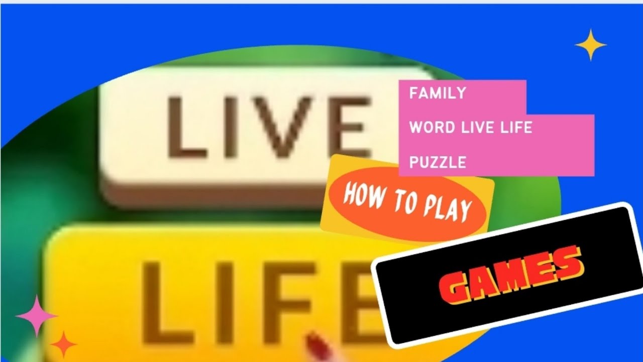 Live life Games puzzle/family TAHILGAMING - YouTube