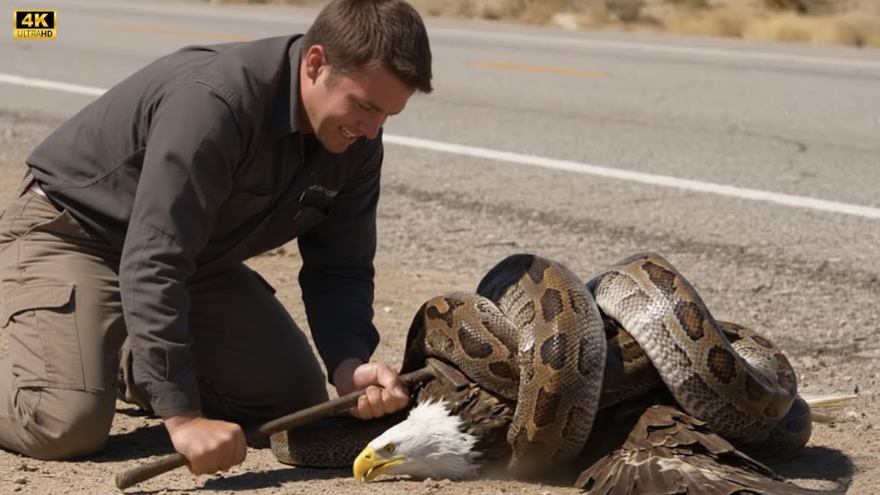 Wildlife Rescue Eagle vs Giant Python Battle - 2025 Footage - YouTube