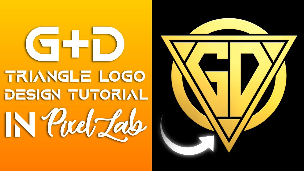 GD Triangle Logo Design In Pixellab | How To Make Logo In Android - YouTube