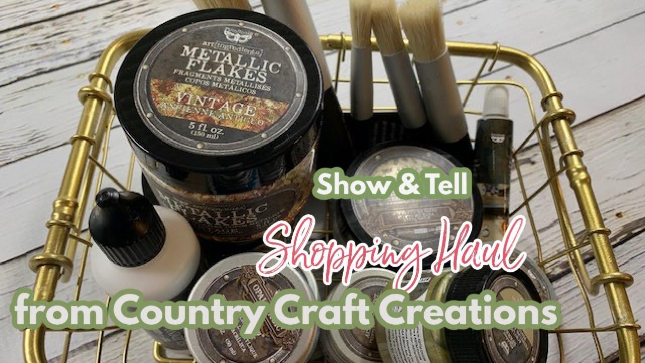 Show & Tell Shopping Haul from Country Craft Creations - YouTube