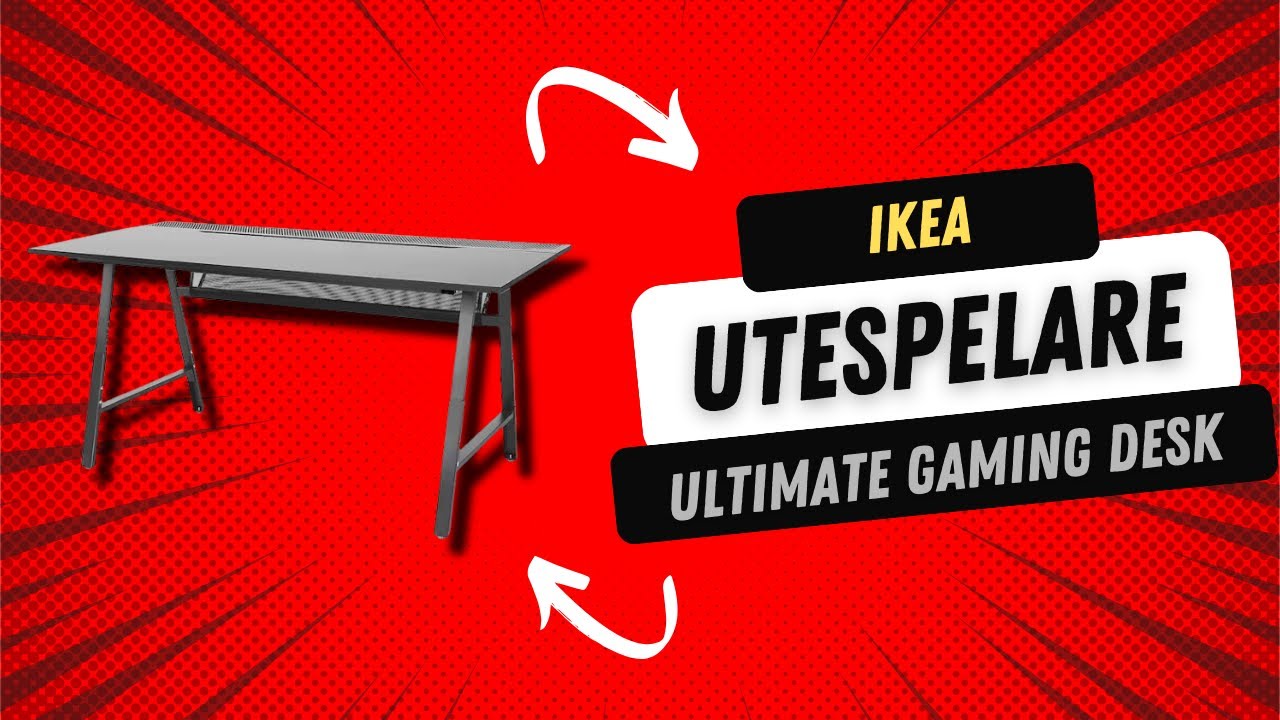 IKEA Utespelare Gaming Desk Review: The Ultimate Gaming Setup? - YouTube