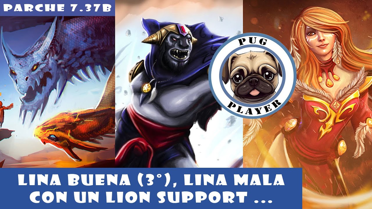 Jakiro, Lion, Lina. Dota 2(7.37b). Lina buena ... Lina mala ... XD ...