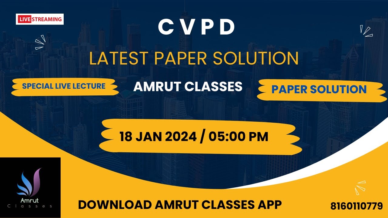 Paper Solution | CVPD | GTU Winter 2023 Exam - YouTube