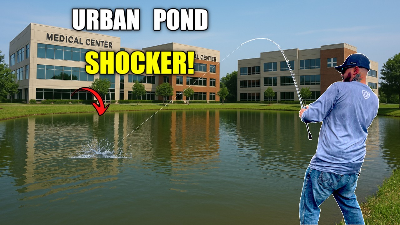 Fishing A Secret Pond Next To Medical Centers! (Urban Pond SHOCKER!😱 ...