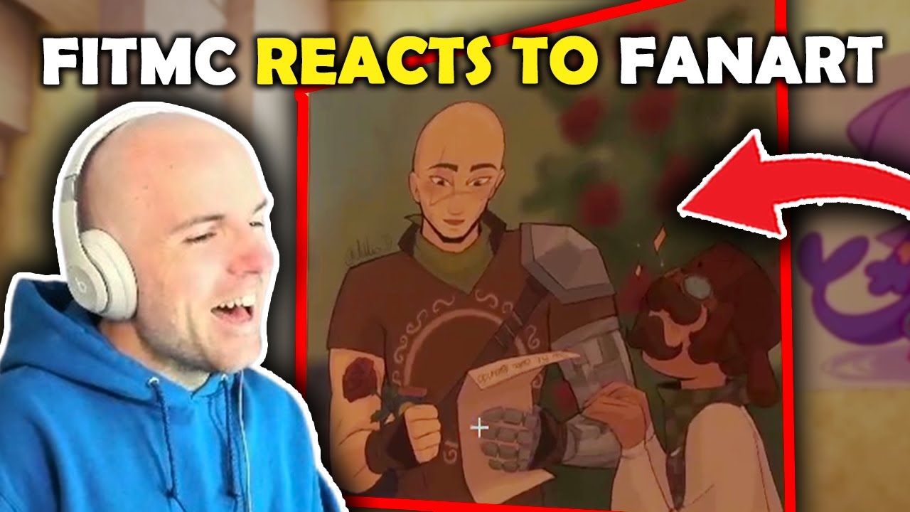 FitMC Reacts To The New FANART After The Christmas Season on QSMP - YouTube