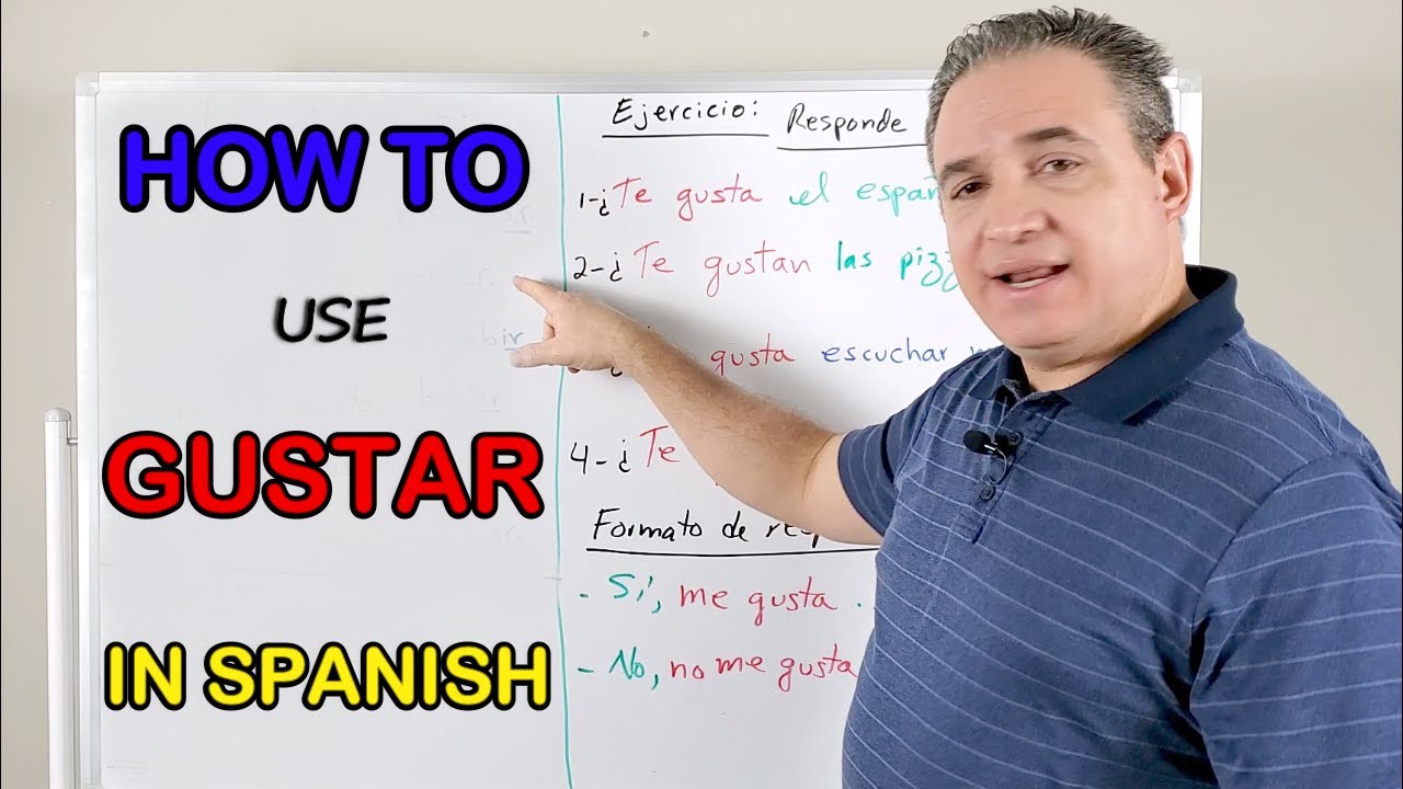 How to use Gustar in Spanish. - YouTube