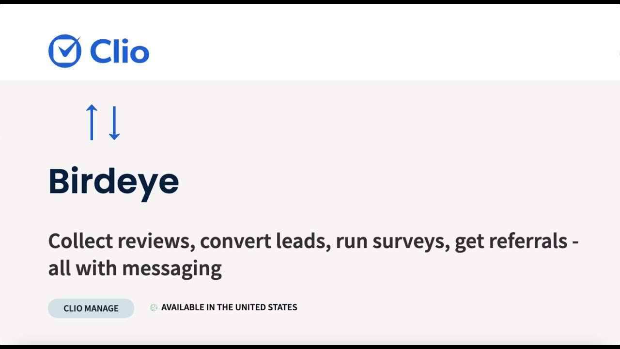 Birdeye Integration with Clio - YouTube