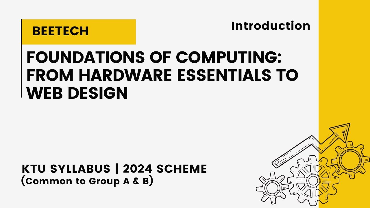 Foundations Of Computing Ktu Btech First Year Semester 1and2 2024