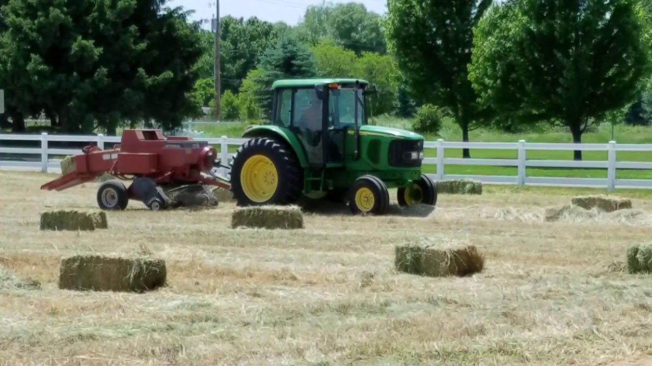 Making hay, more bales. - YouTube