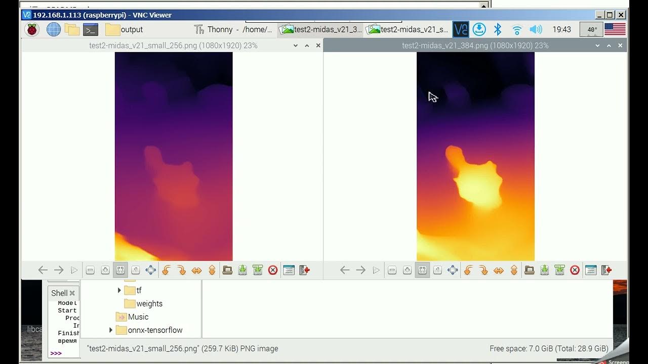 MiDaS_v2.1 тестирование быстрых моделей и их onnx реализаций на raspberry pi 4b - YouTube