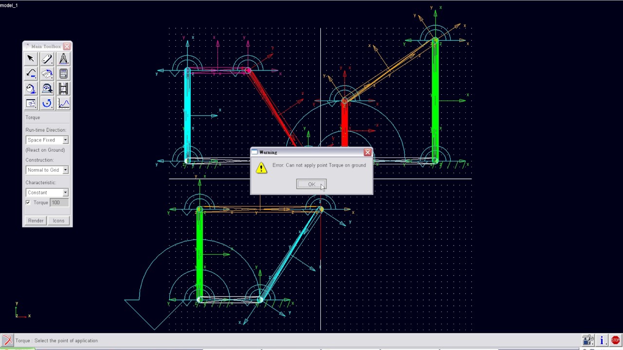 ADAMS CAE 四連桿機構原始版 段俊仁 - YouTube