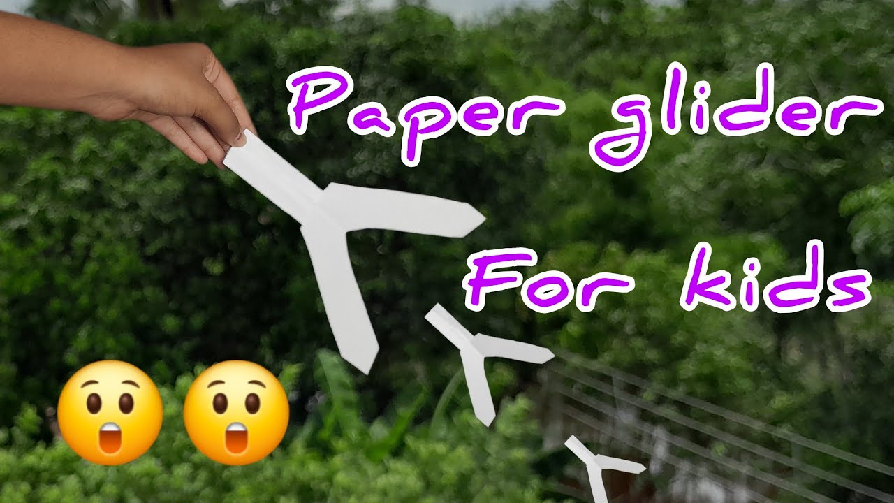 Paper glider craft tutorial for kids 😍 day-54| Easy paper craft ideas 💡 ...