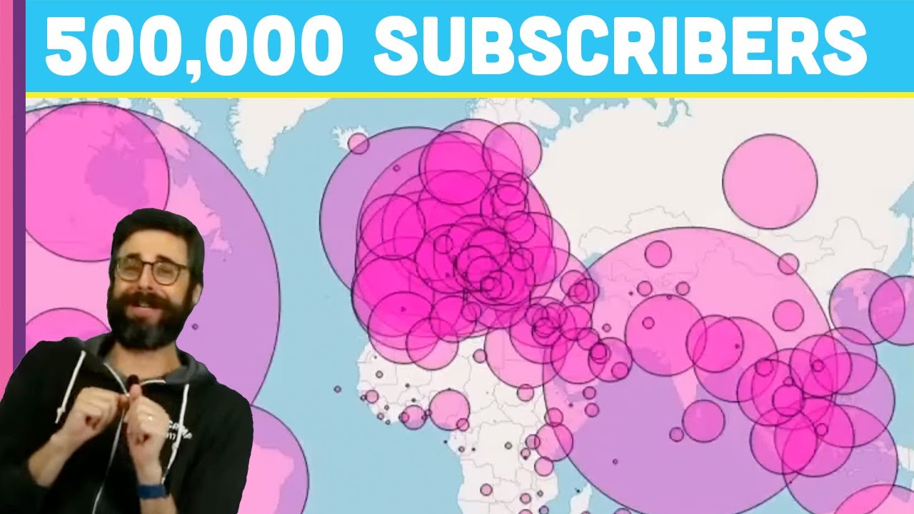 Coding Challenge 109 Visualizing 500000 Subscribers Youtube