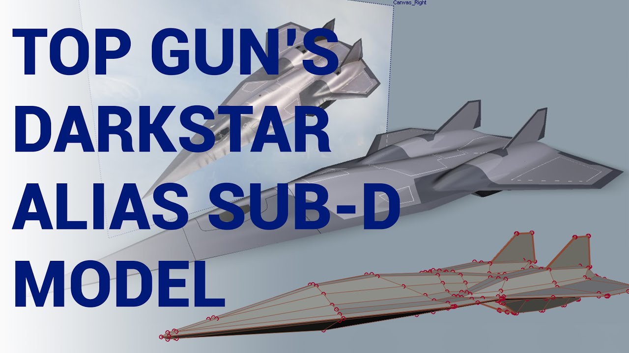 Modeling the Darkstar from Top Gun Maverick in Alias SubD - YouTube