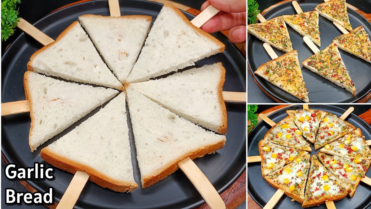 New Garlic Bread Recipe | New Recipe | Trigonal Bread Garlic | Bread ...