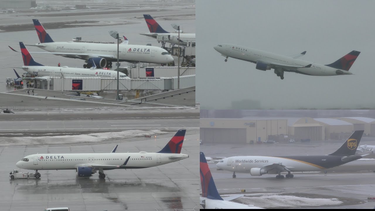 Cold and Wet 2023 Spring Plane Spotting at Minneapolis Airport (Part 3 ...